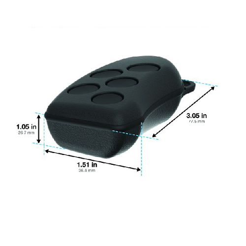 Key Fob Black Enclosure CA8B5BK