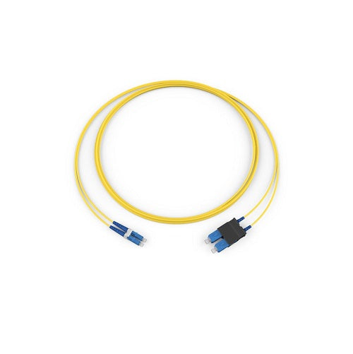 3 Meters Standard LCUPC Duplex SM Ultra 2F Zipcord Plenum Standard Yel