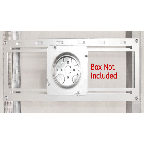 16" Stud Wall To Center Distance 6 Square Box Slider Wall Mounting Bra