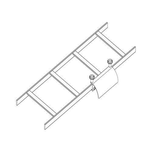 5"W Cable Runway Radius Drop Stringer Glacier White 12101-E03