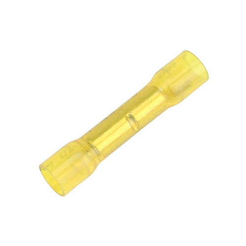 12-10 AWG Heat Shrink Yellow Butt Splices With Water Resistant Adhesiv