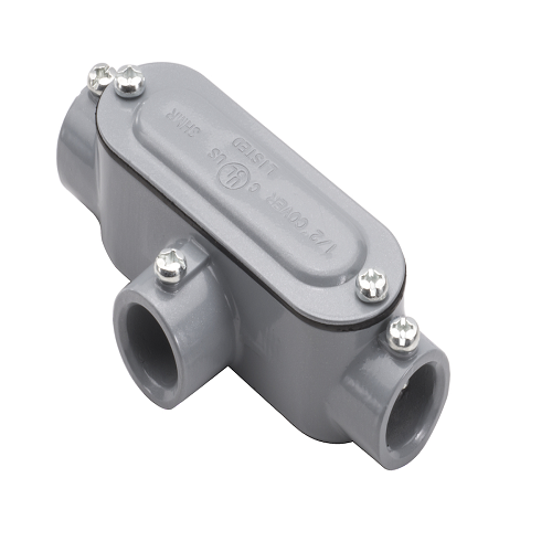 3" EMT T-Type Conduit Bodies With Cover And Gasket ET8CG (Pack of 2)