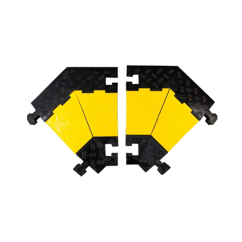 3 Channel Right Corner Cable Protector 40000 Yellow/Black 31207-1 (Pac