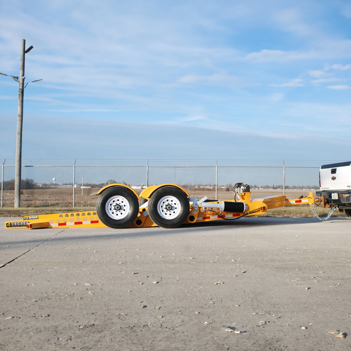 Lo-Riser IPT4-816 Trailer Ground Level Loading to Travel Height - IPT4