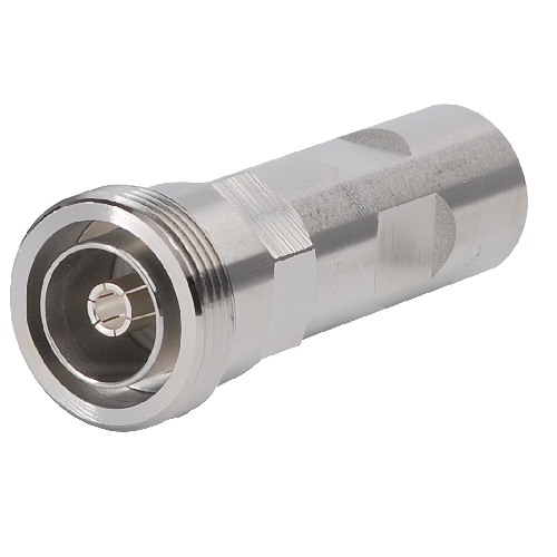 1/2in 7-­16 DIN Female Mounting Angle Straight Trimetal HELIAX Connect