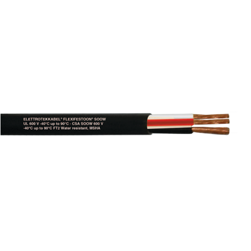 12 AWG 4C Stranded Bare Copper Unshielded EPDM CPE 600V Flexifestoon S
