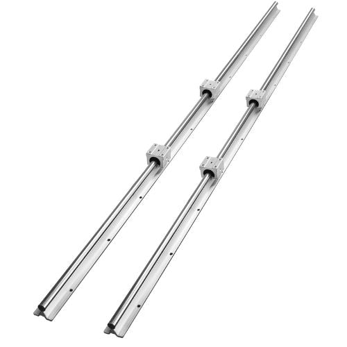 59 in/1500 mm Guide Rails and Slide Blocks Linear Guide Rail Set for ...