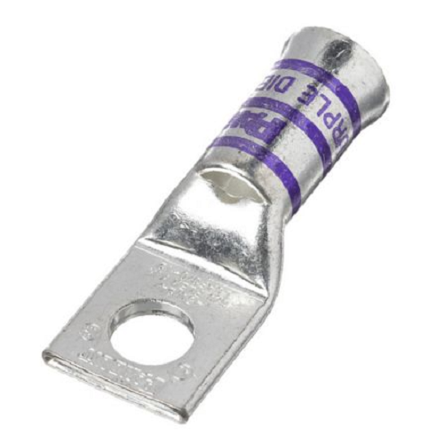 3/0 AWG Copper Compression Lug Purple LCAF3/0-12-X