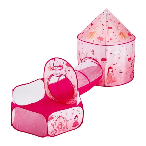 3-in-1 Kids Play Tent with Tunnel, Pop-Up Playhouse for Kids