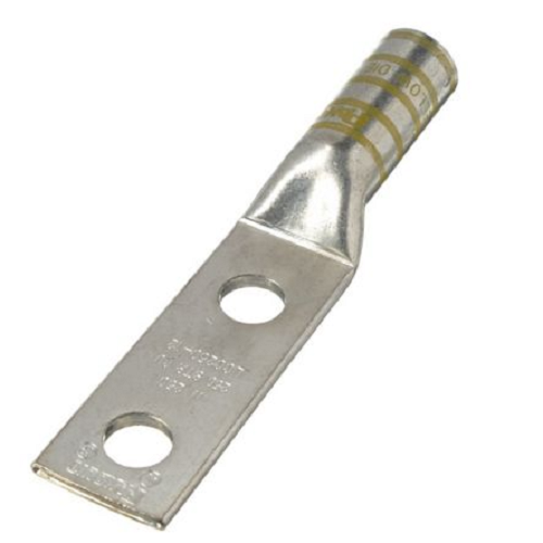 2-Hole Copper Compression Connectors Lugs Yellow LCC250-12-X