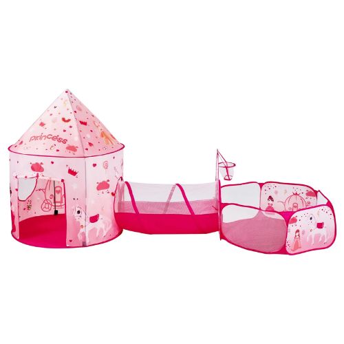 3-in-1 Kids Play Tent with Tunnel, Pop-Up Playhouse for Kids