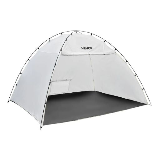 Portable Paint Booth Tent 115×91×74 in with Floor & Mesh Screen