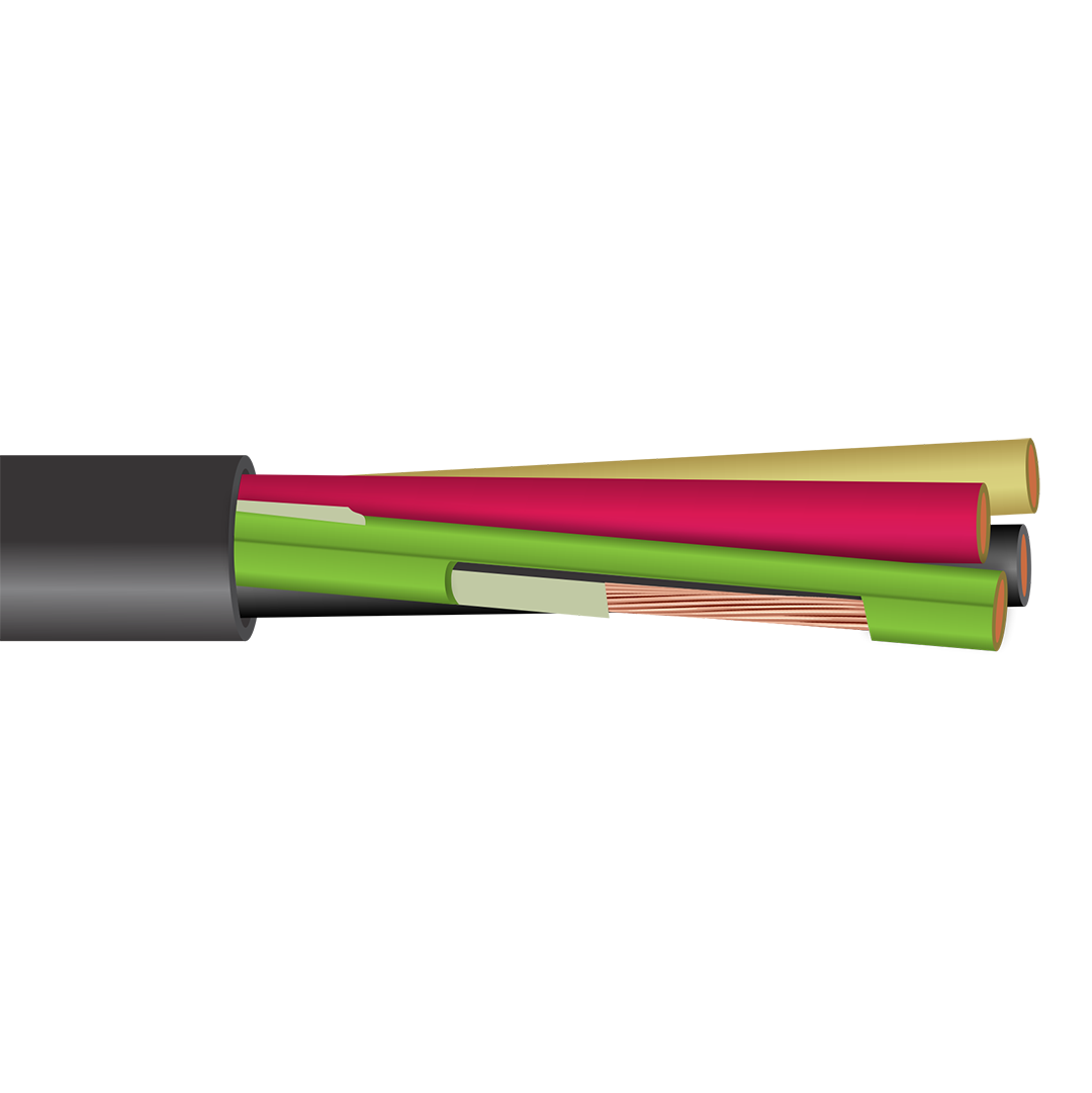 444 MCM 4C Type P Unarmored 600/1000V Power Cable