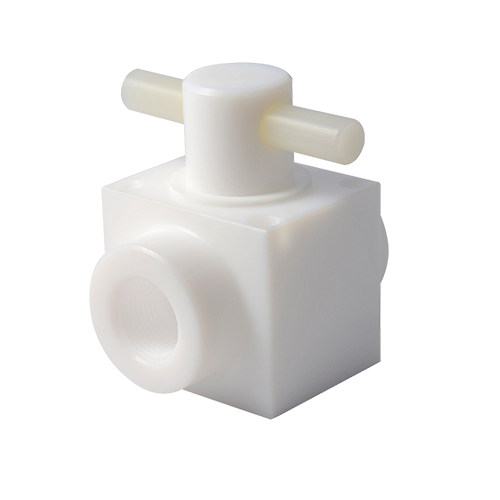 1" Female Threaded Connection Full Port PTFE Body Quarter Turn 2-Way P