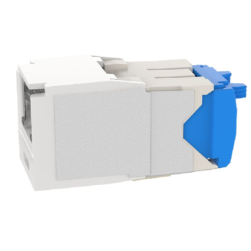 Mini-Com Cat6A Shuttered Jack Module RJ45 TG Style