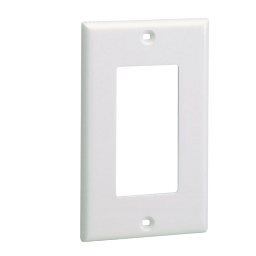 Surface Raceway Single Gang Screw-on Faceplate ABS