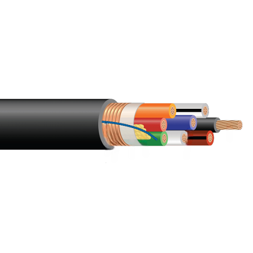 12 AWG 2C Copper FR-XLPE LCT Shielded LSZH Jacket Control Cable 600V