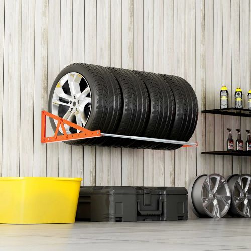 400 lbs Wall Mounted Tire Rack for Garage Workshop Repair Shop TC0519