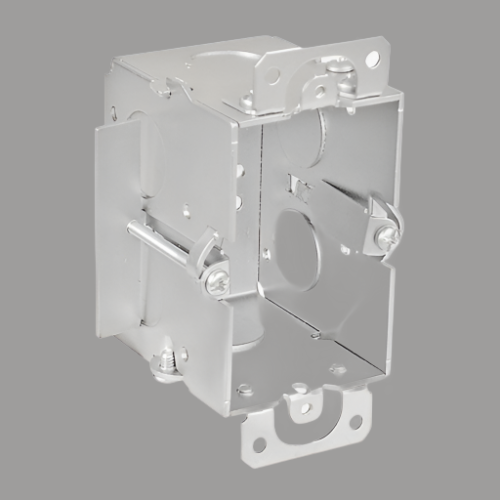 1-1/2" Inch Deep Switch Box With Conduit KO's Old Work Wings G500-OW