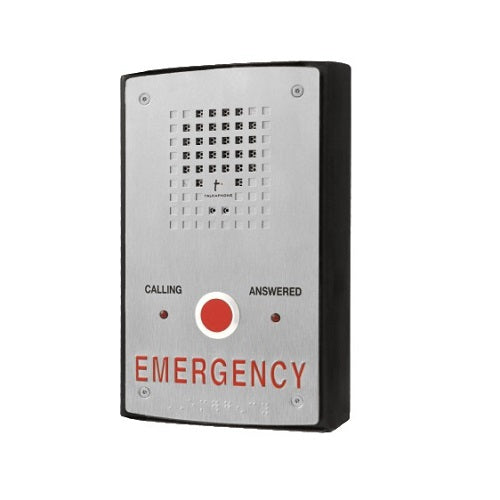 Indoor Rated Analog Call Station With Emergency Button Signage And Rel