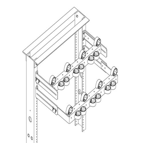 19" Rack Cable Strain Relief Bracket for Clear 11570-519