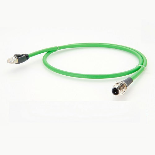 M12 D Code 4 Pin Flange Mount to RJ45 Profinet Extension Cable PCM-064