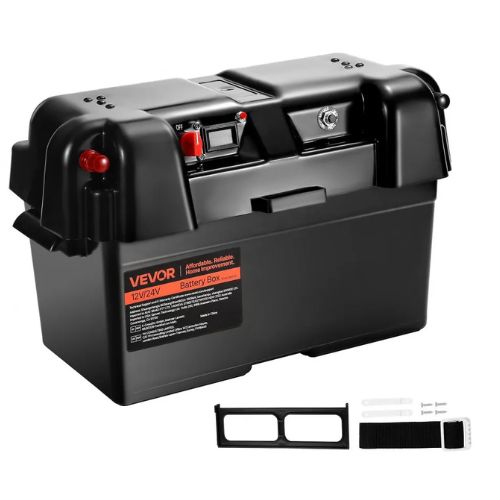 Group 24/27 Trolling Motor Battery Box 12V/24V Marine Batteries Case ...