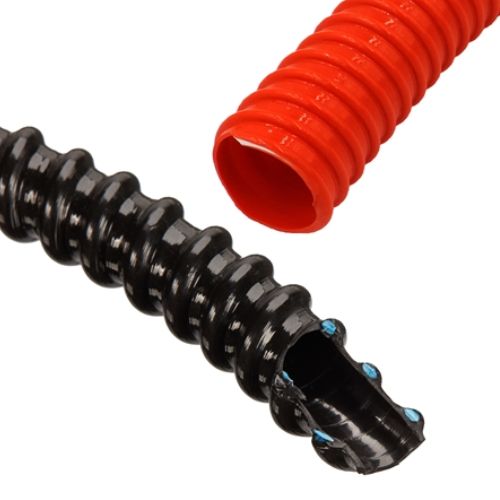 1 1/2 Inch Flexible LDPE NON Split Loom Tubing Black 100FT