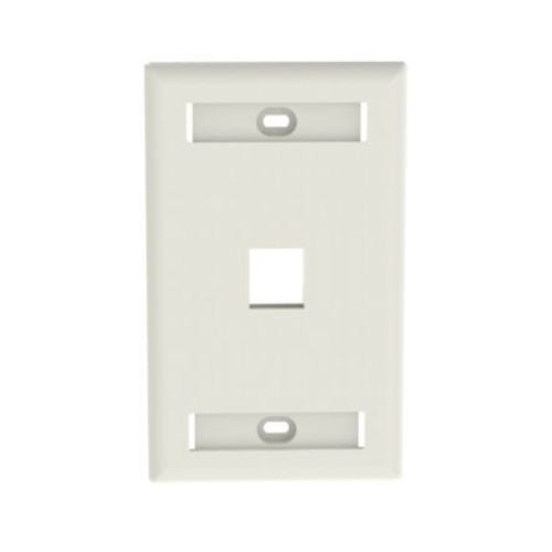 Flat Vertical Faceplate Single Gangs Keystone Module Off White NK1FIWY