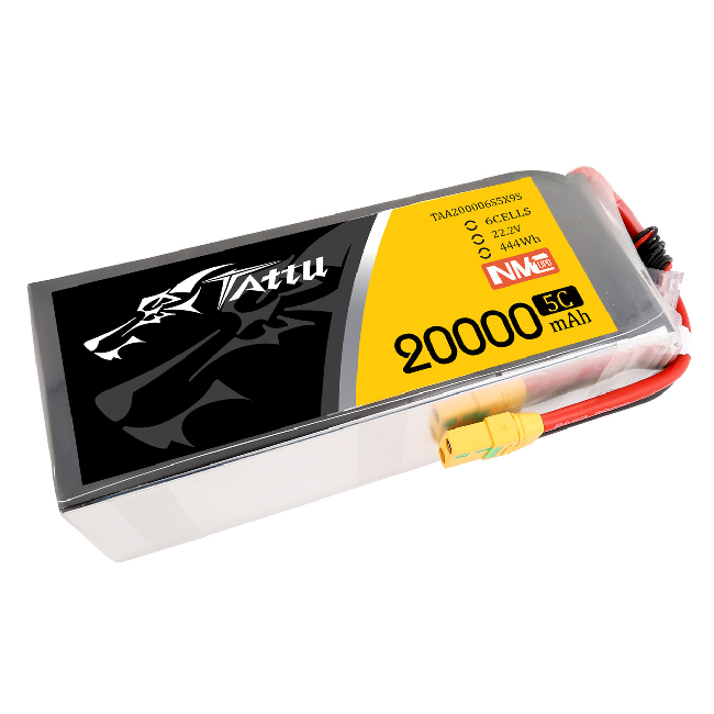 Tattu 20000mAh 6s 5C 22.2V Lipo Battery Pack With XT90S Plug - TA-NMC ...