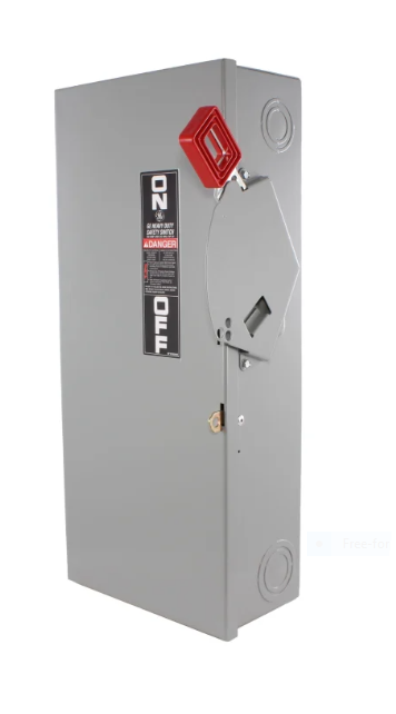 100A 240VAC 250VDC 3 Wire Steel Single Throw Safety Switch TH3223