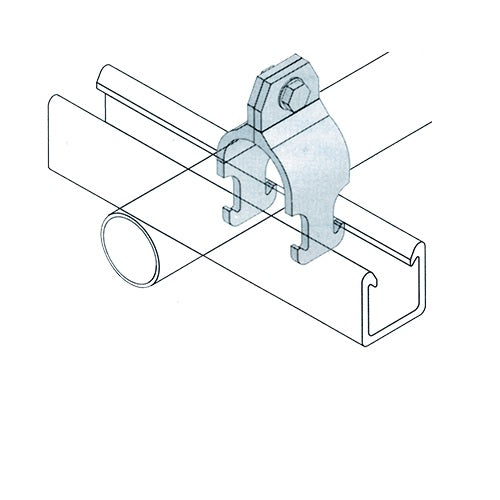1" Rigid Pipe Clamp Polyurethane PCR-100