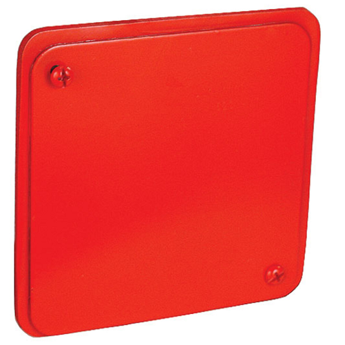 4 Inch Square Plenum Blank Cover Red 52C1-VTRED (pack of 40)