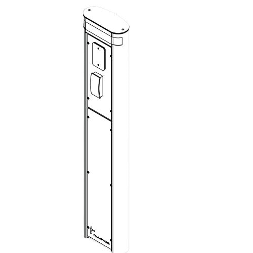 45 Inch VIA Series Access Control Pedestal With Card Reader And Touchl