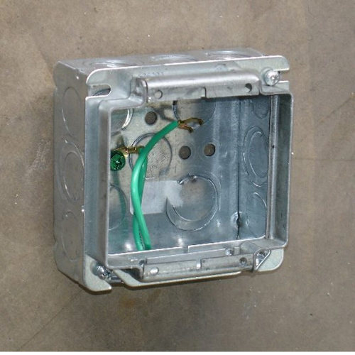 4 Inch Square Two Gang Device Tile Ring 1/2 Inch Raised 52C17SQ (pack