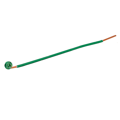10 Inch 12 Gauge Pigtail Solid Green 49L (Pack of 80)