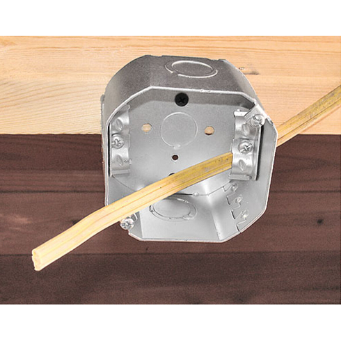 4 Inch Octagon Box 2-1/8 Inch Deep Non Metallic Clamps 54171-R (Pack o