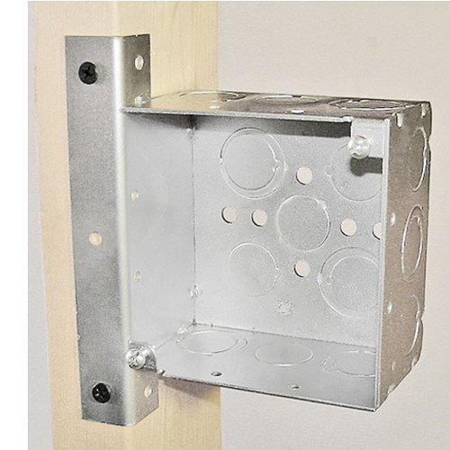 4 Inch Square Junction Box 2-1/8 Inch Deep With Vertical Right Angle B