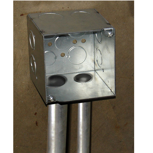 4 Inch Square 3-1/2 Inch Extra Deep Junction Box Side Knockouts 52181-