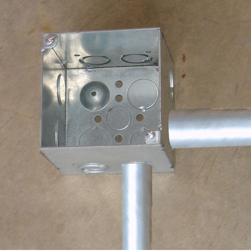 4 Inch Square Junction Box 4 Inch Deep Side Knockouts 52191-S (pack of