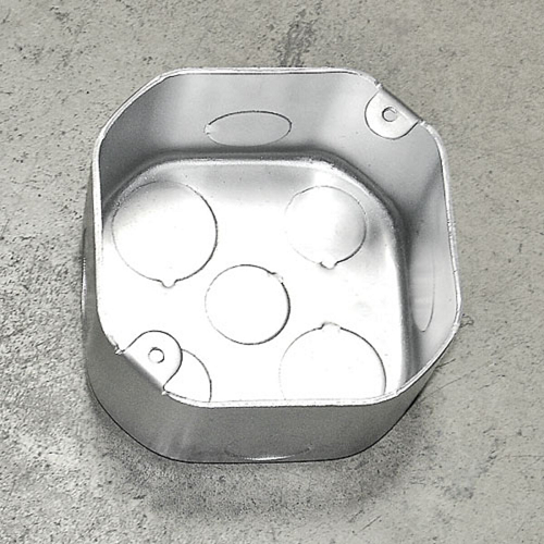 4 Inch Square Plenum Octagon Box 2-1/8 Inch Deep 1/2 And 3/4 Inch Knoc