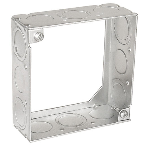 4 Inch Square Extension Ring Welded 1-1/2 Inch Deep With Knockouts 531