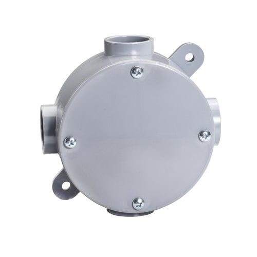 1/2X3/4 Round Junction Box 1239 (Pack of 10)