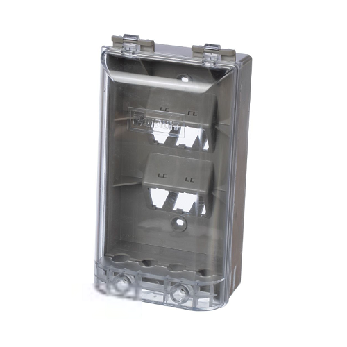 Mini-Com Water Resistant Vertical Faceplate Polycarbonate