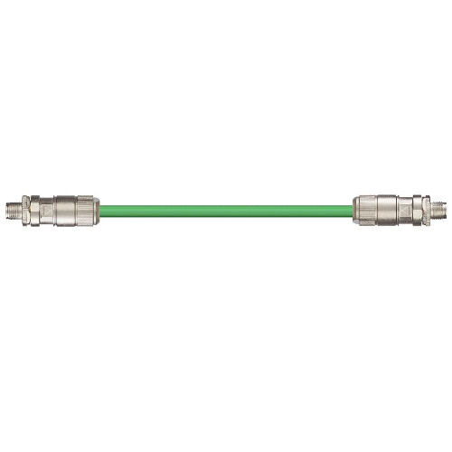 Igus CAT9461007 22 AWG 2P M12 X-Coded A/B Connector Telegärtner PUR Ha