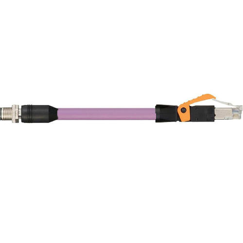 Igus M12 D-Coded Pin A / RJ45 B Connector Industrial Ethernet CAT5 Cab