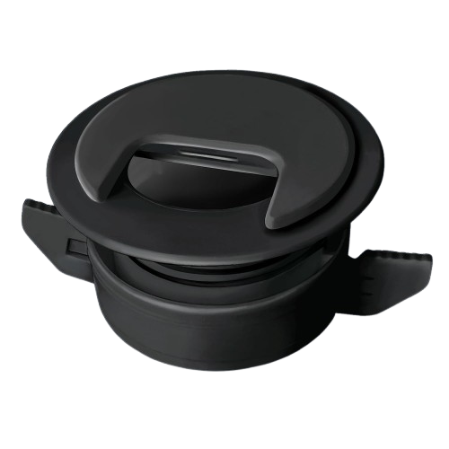 Twist Lock Desk Cable Grommet Locking Wire Pass-Through with Sliding Cap