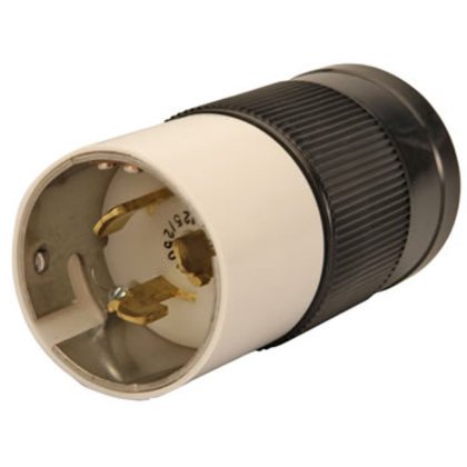 50A 125VAC 3 Pole Black Generator Plug Connector LL550P