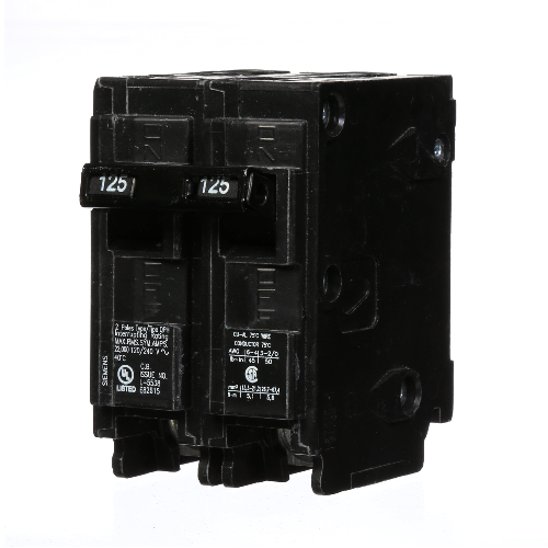 Siemens Q2125 Type QP 2 Pole 125 Amp 120/240 VAC 10 kA Plug In Circuit