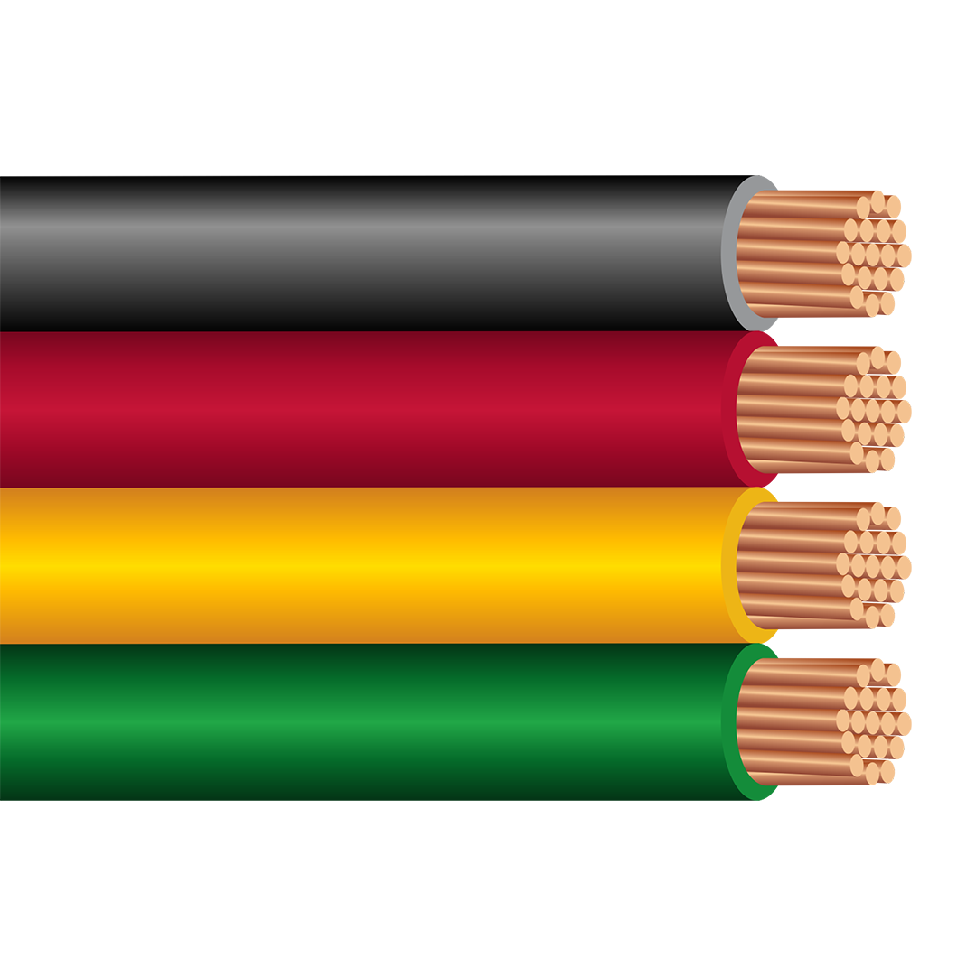 Flat W/G Copper Unjacketed THW Submersible Pump Cable 600V